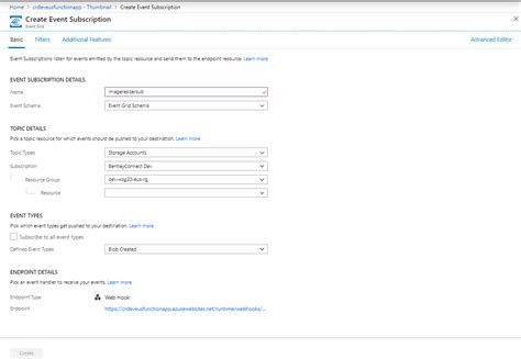 Unable To Select Resource In Create Event Subscription In Azure Stack Overflow