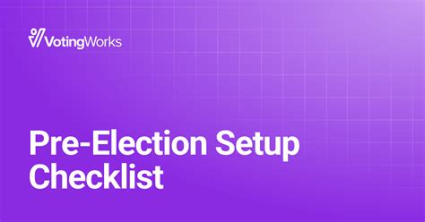 Pre Election Setup Checklist Vxsuite User Manual V2