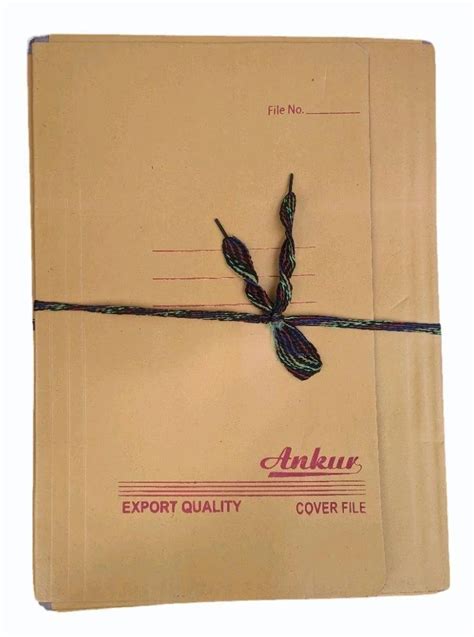 Cardboard Rectangular Flat File Cover A8 Brown At ₹ 20 Piece In Kolkata