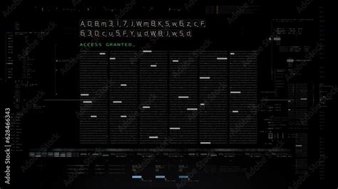 advanced data matrix simulation ui with cutting edge digital environment with a dynamic and