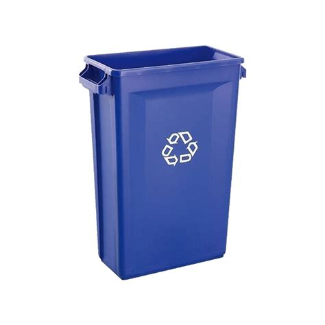 87l Svelte Slimline Rectangular Recycling Bin Blue Trust