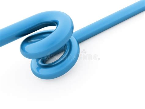 blue spiral string rendered on white stock illustration illustration