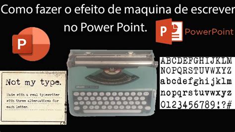 Como Fazer O Efeito De Digitação No Powerpoint Youtube