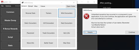 Error While Randomizing Wild Encounters In Shield Rom Switch Discussion And Help Project