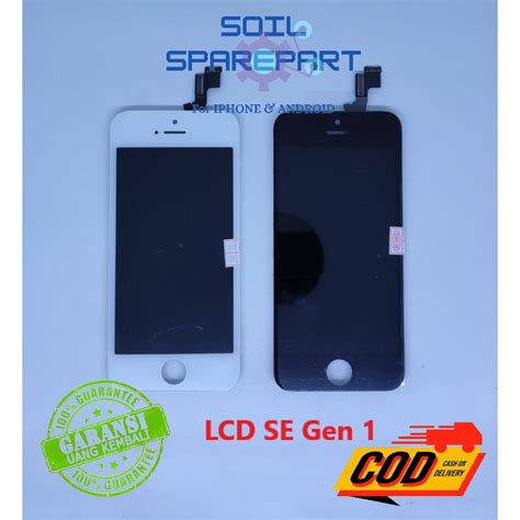 Jual Lcd Touchscreen Iphon Se Generasi 1 2016 Special Edition Hitam Putih Ts Fullset Shopee