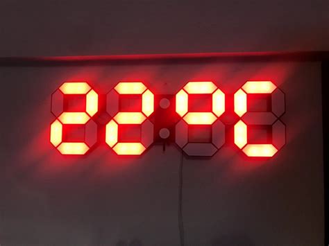 Wifi Enabled Large Digital Wall Clock Countdown Timer Thermometer Scoreboard RGB