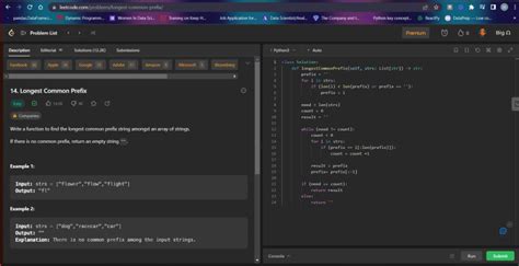 Hamna Qaseem On Linkedin 100days0fcode Python Data Leetcode