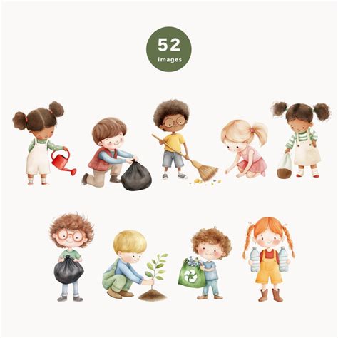 Cute Earth Day Clipart Environment Clipart Eco Friendly Recycle