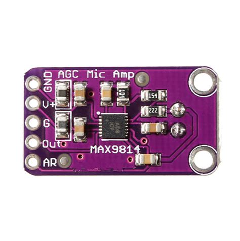 max9814 electret microphone amplifier module agc auto gain control for