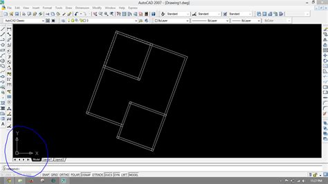 menggunakan command ucs pada autocad cad of autocad