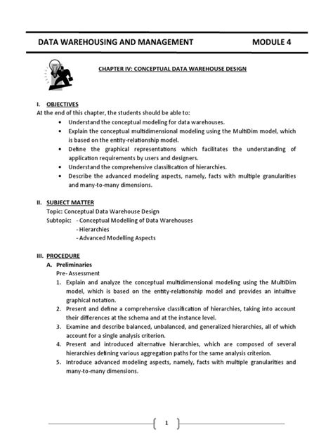 Assignment On Chapter 4 Data Warehousing And Management Pdf