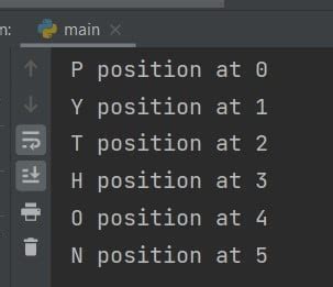 Write A Python Program To Print The Index Of The Character In A String Code
