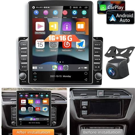 Zcargel Android Auto Head Unit, 9.7'' Touch Screen GPS Navigation Car ...