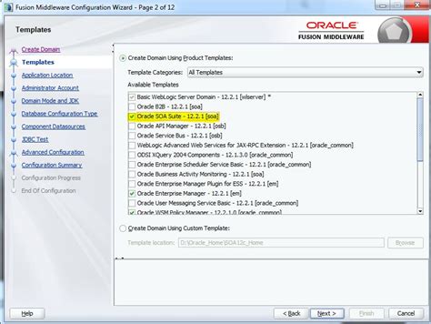 Service Oriented Architecture Oracle Soa Suite 12c Soa Domain Configuration
