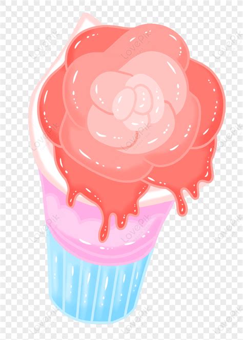 꽃 아이스크림 Png 일러스트 무료 다운로드 Lovepik