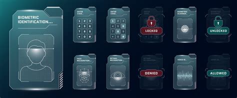 Biometric Id Hud Elements User Face Voice Recognition Gui Fui Digital