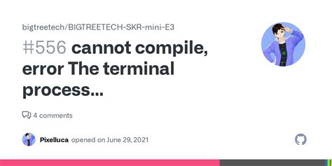 cannot compile error the terminal process platformio penv
