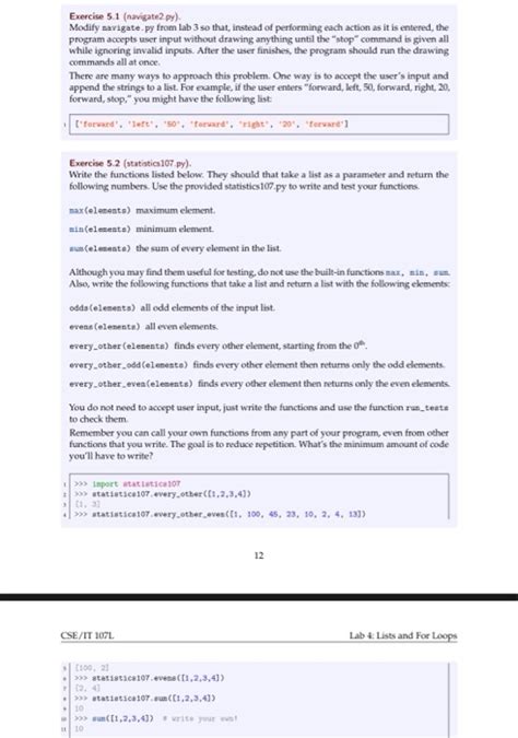 Exercise Navigate Py Modify Navigate Py From Chegg Com