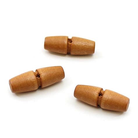 Hemline Wood Novelty Wooden Toogle Button 3 Pack Hobbycraft