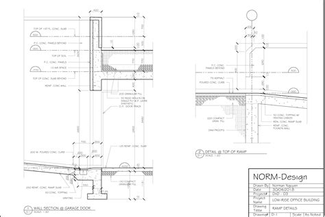 Ramp Details Ramp Design Office Building Name Drawings
