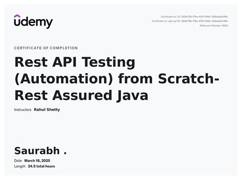 Learning Udemy Apitesting Bdd Apiautomation Java Restassured