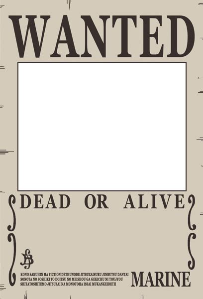One Piece Wanted Poster Preset By Akuma No Mi Bu On Deviantart