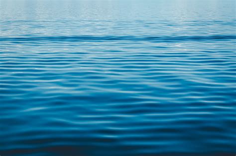 Ripples On The Blue Surface Of A Body Of Water Blue Water Ripples 4k