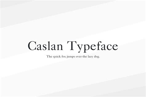 Caslan Typeface Font Download Free