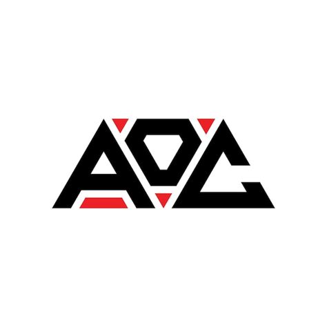 Premium Vector AOC Triangle Letter Logo Design With Triangle Shape AOC Triangle Logo Design