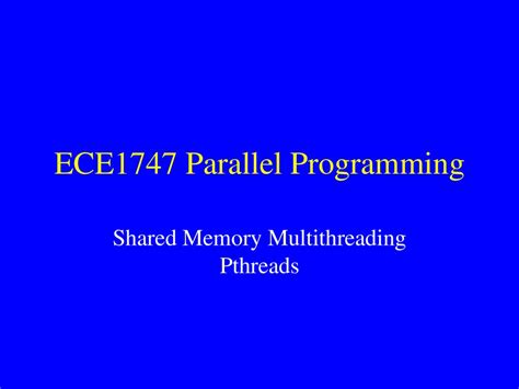 Ece1747 Parallel Programming Ppt Download
