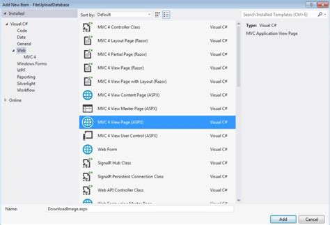 Upload And Download Files From Database In Web API