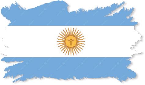 Bandera Nacional Argentina Con Trazo De Pincel Png Argentina Bandera