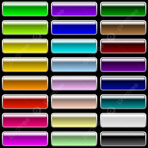 Web Design Button Vector Hd Images Vector Set Of Glossy Rectangular Varicolored Buttons For Web