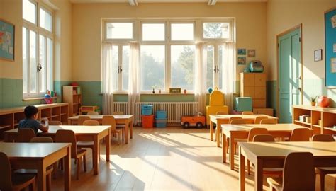 Free Sunlit Learning Haven Image Preschool Classroom Sunlight Download At Stockcake