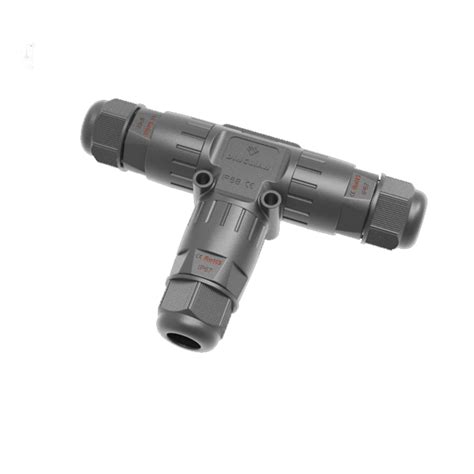 T Type Junction Box With 2cores 3cores For Led Lights Ip68 Waterproof Connectors Buy T Type