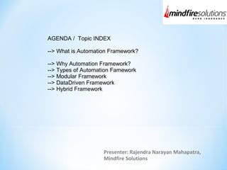 Selenium Automation Framework PPT