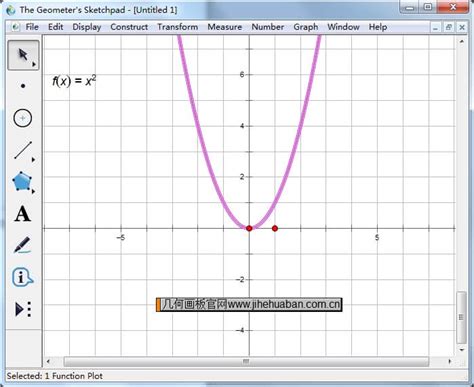 利用几何画板画抛物线并演示轴对称 几何画板网站