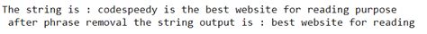 Phrase Extraction In A String In Python Codespeedy