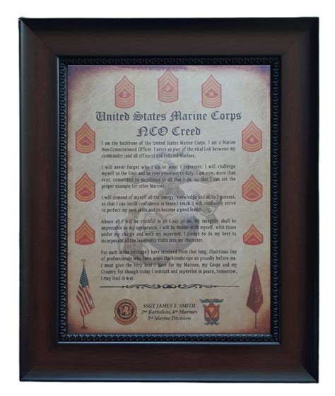 Better Us Marine Corps Nco Noncommissioned Officers Creed Aged