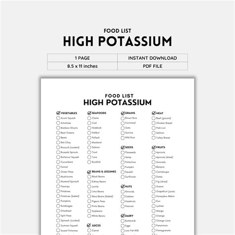 High Potassium Food List Potassium Foods Potassium Rich Foods