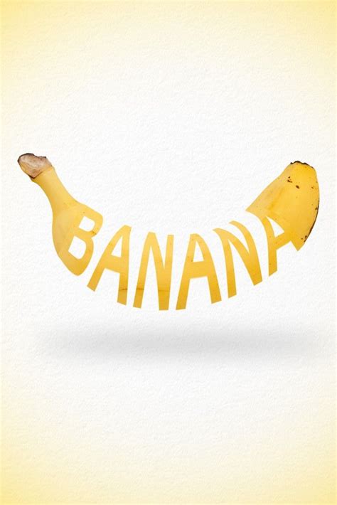 Banana Typography In 2023 Typography Food Typography Orange Recipes