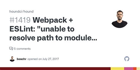 Webpack ESLint Unable To Resolve Path To Module Import No Unresolved Issue
