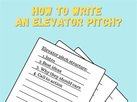 Elevator Pitch Examples Writing Advice For