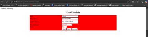cara mengubah data ke database secara otomatis