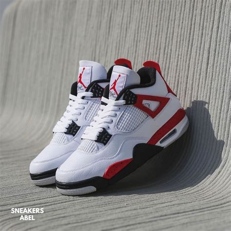 Air Jordan 4 Retro ‘red Cement Airjordan4redcement Sneakersabel