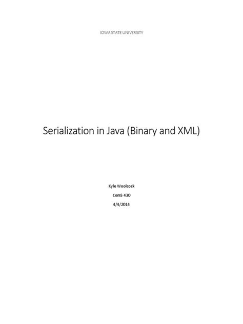 Serialization In Java 1 Pdf Class Computer Programming Method