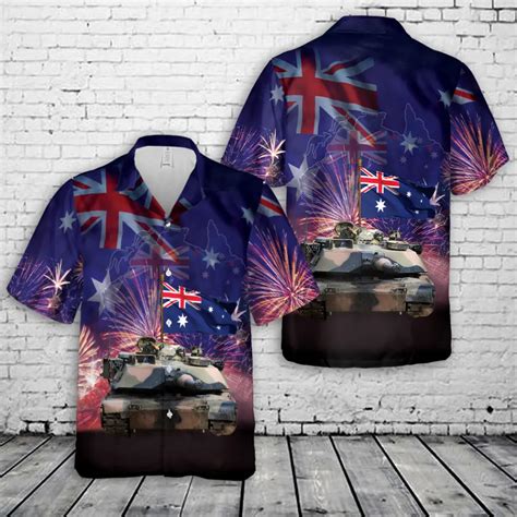 Australian Army M1a1 Abrams Tank Australia Day Hawaiian Shirt Merch