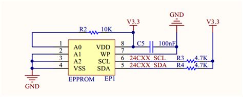 stm32单片机基础13——使用硬件i2c读写eeprom（at24c02） stm32 外挂eep原理图 csdn博客
