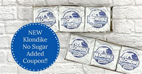 New Klondike No Sugar Added Bars Coupon Free After Rebate Kroger Krazy