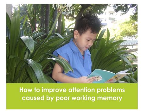 Kimberly Loong On Linkedin Poor Working Memory Causing Attention